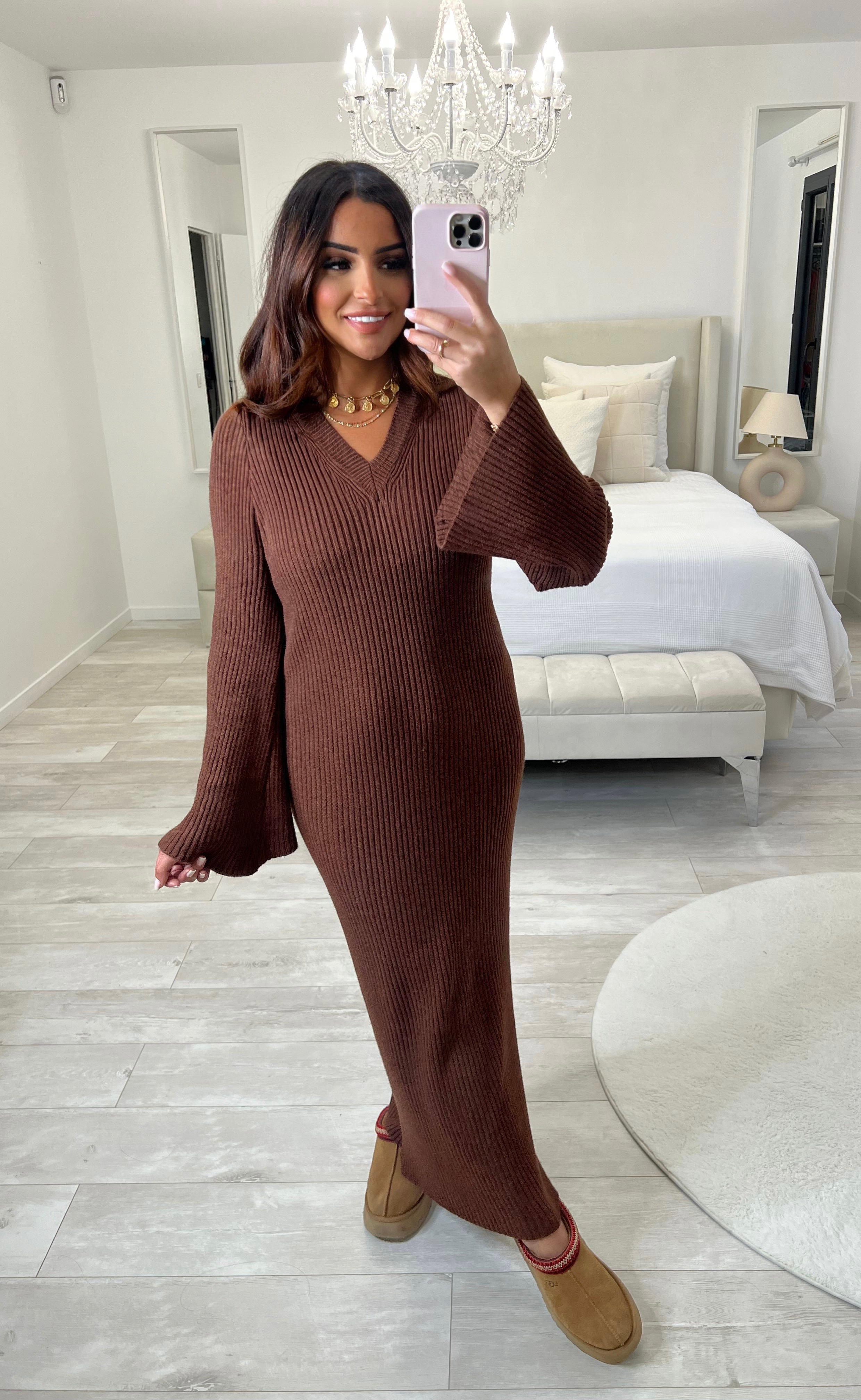 Robe maille choco – Ilyansarah