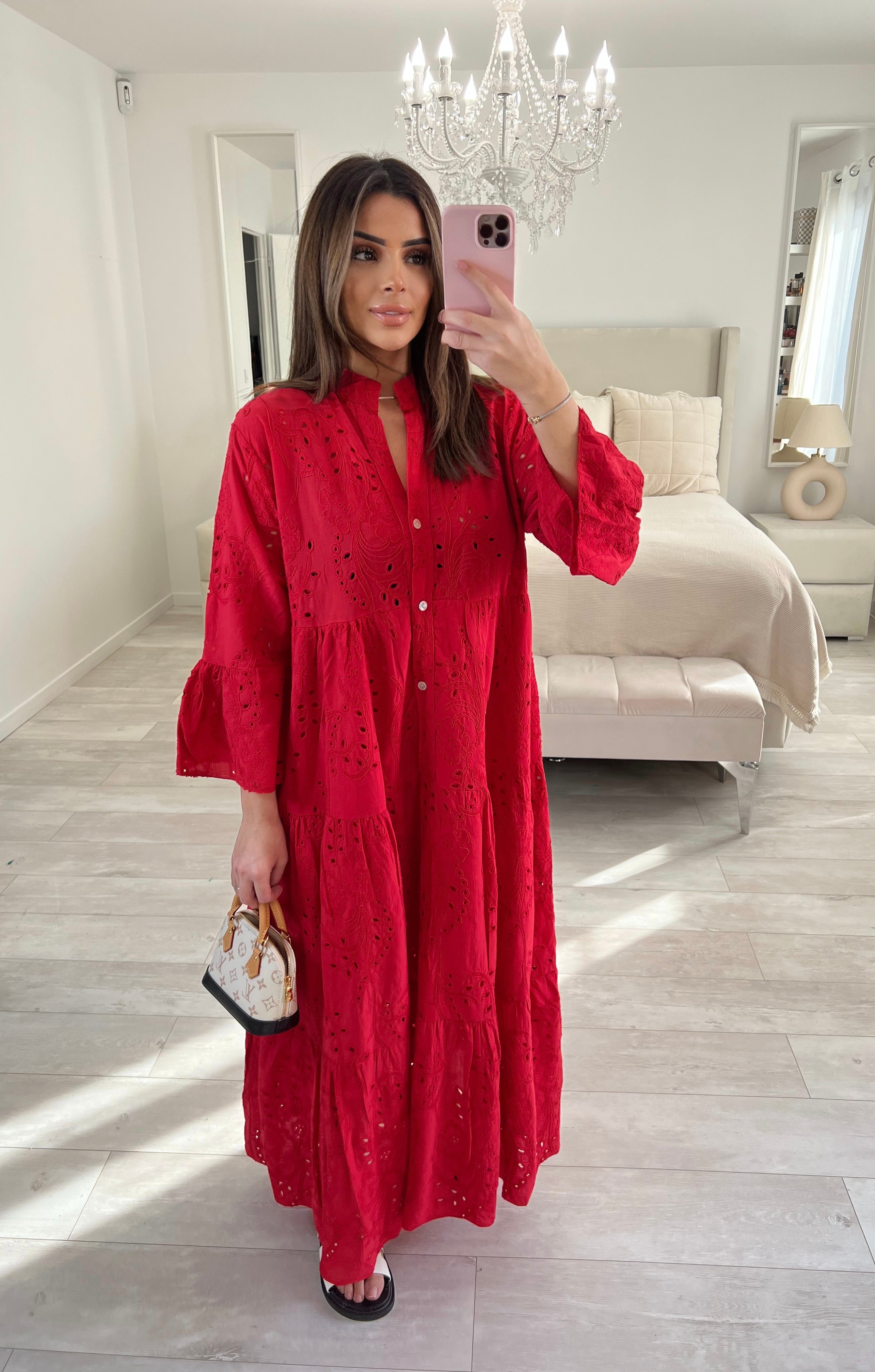 Robe Margot rouge – Ilyansarah